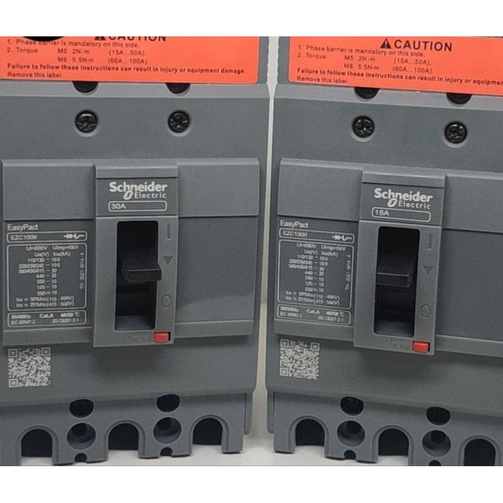 MCB breaker EZC100H 3p 40a 30a 25a 20a 15a 3phase 25ka | Shopee Malaysia