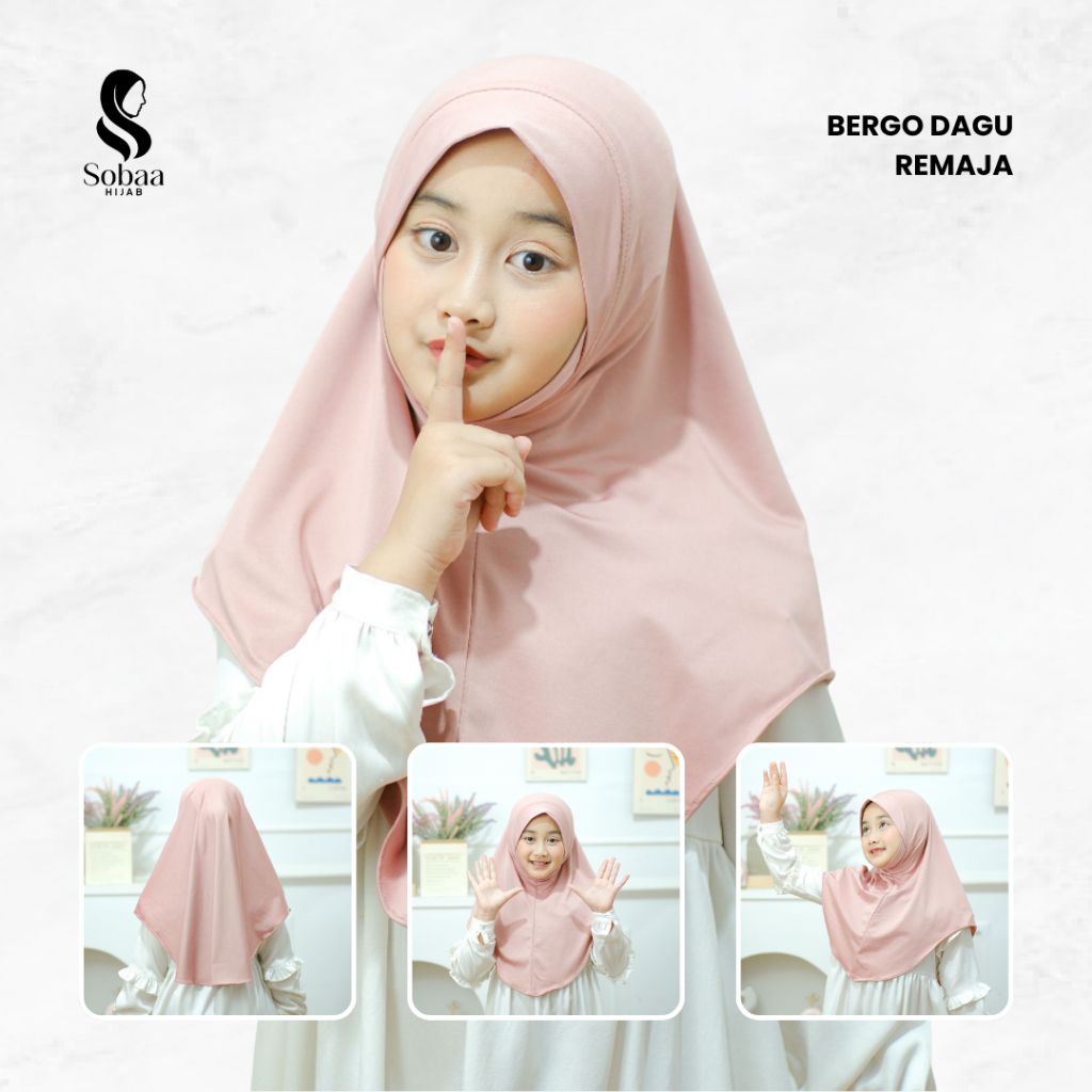 SOBAA HIJAB - Malaysian Chin HIJAB for Children Aged 4-8 Years | Shopee ...