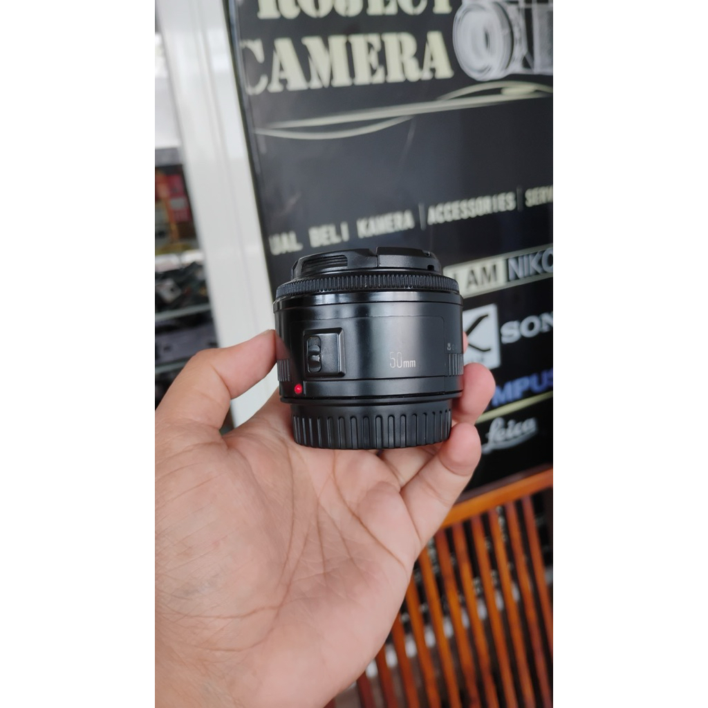 Ready Second canon 50mm F1.8 Fix Lens | Shopee Malaysia