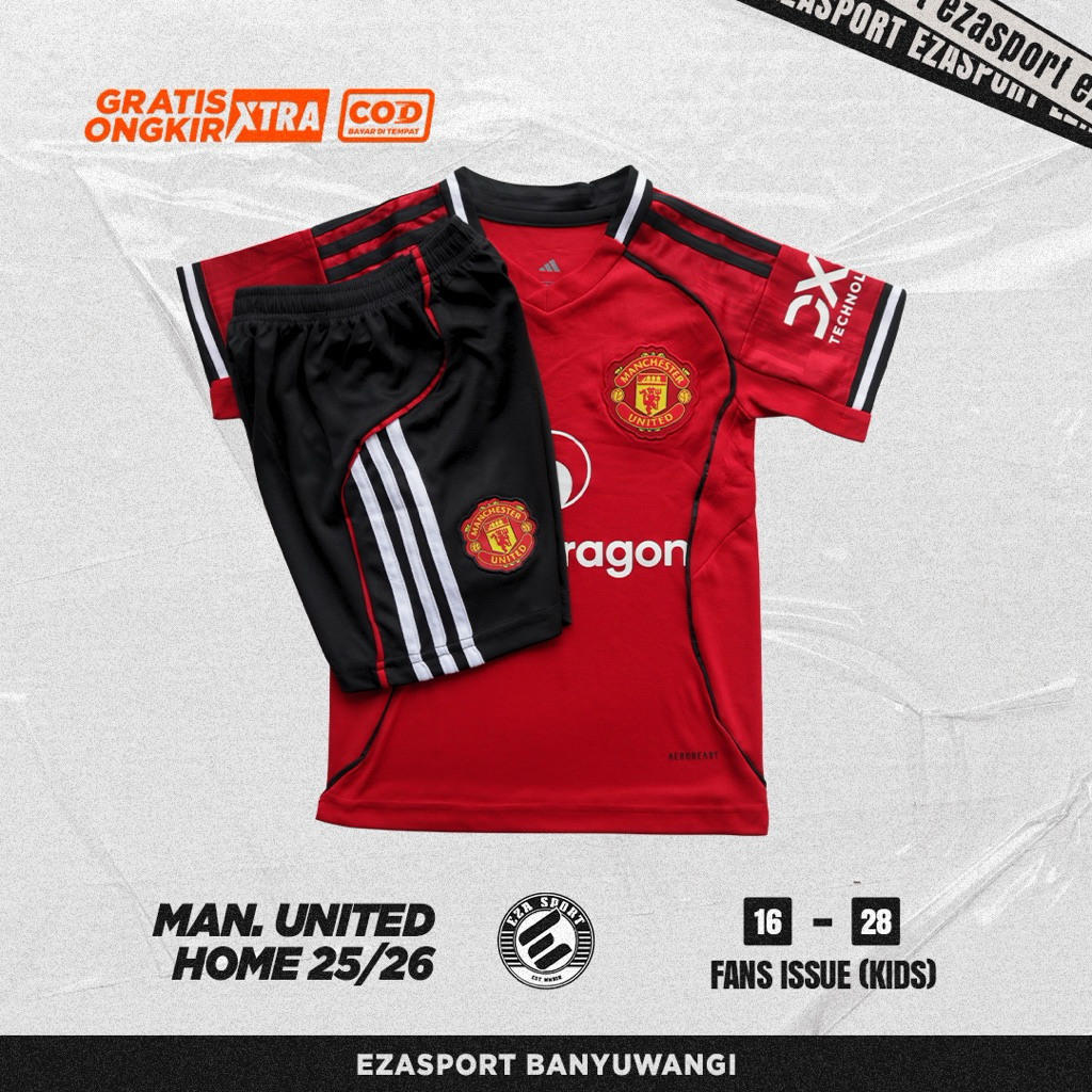 MU HOME KIDS FANS VERSION JERSEY 2026 | Shopee Malaysia