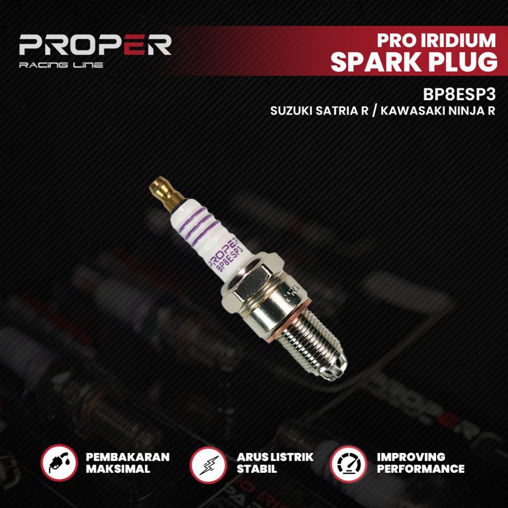 IRIDIUM spark plugs 3 PROPER NINJA 150 R RR KR SS SATRIA 2 STROKE NSR ...