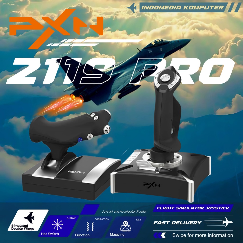 Gamepad Flight Joystick Simulator PXN 2119 Pro Flight Simulator PXN ...