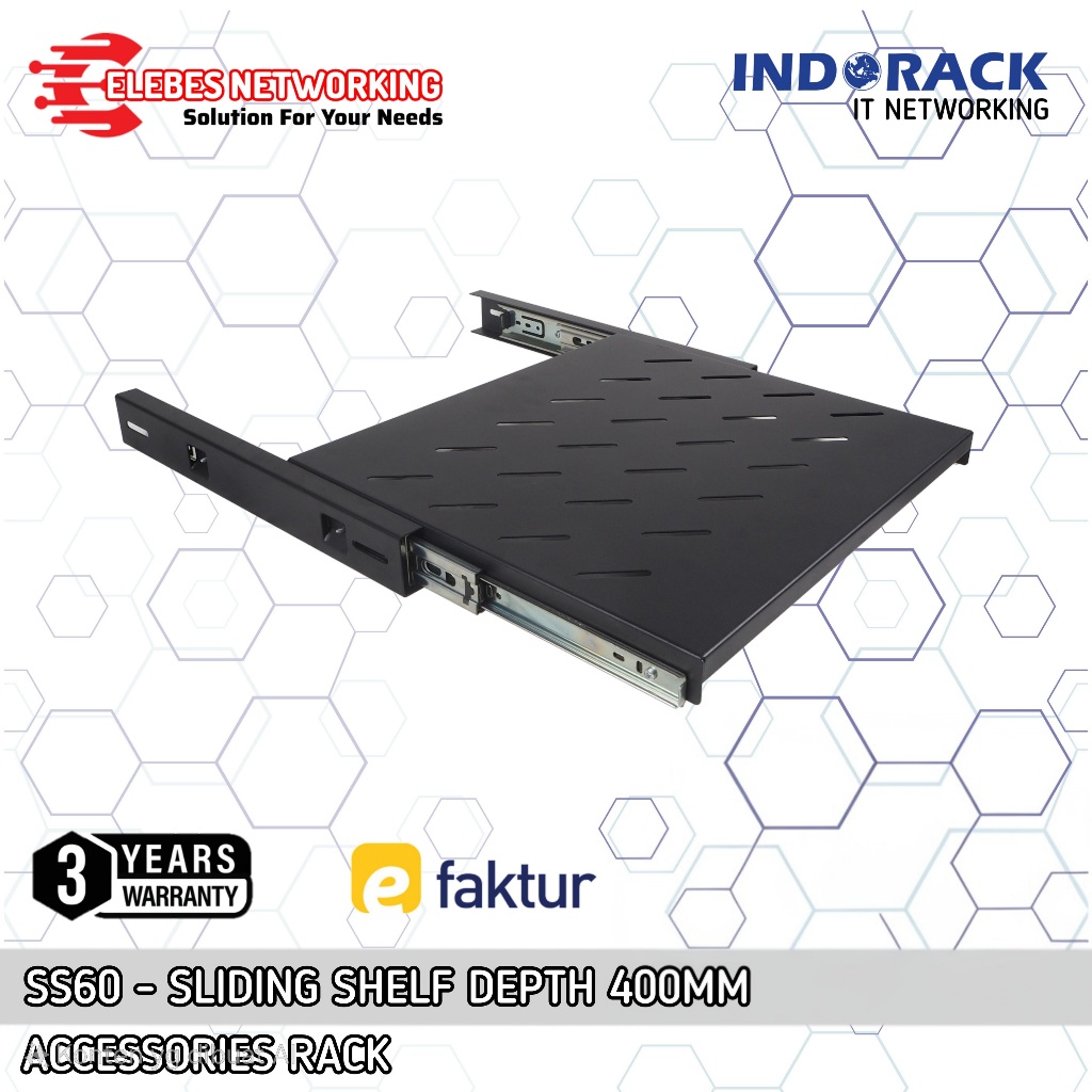 SS60 Sliding Shelf INDORACK Depth 400mm Close Rack Server Rack Stand ...