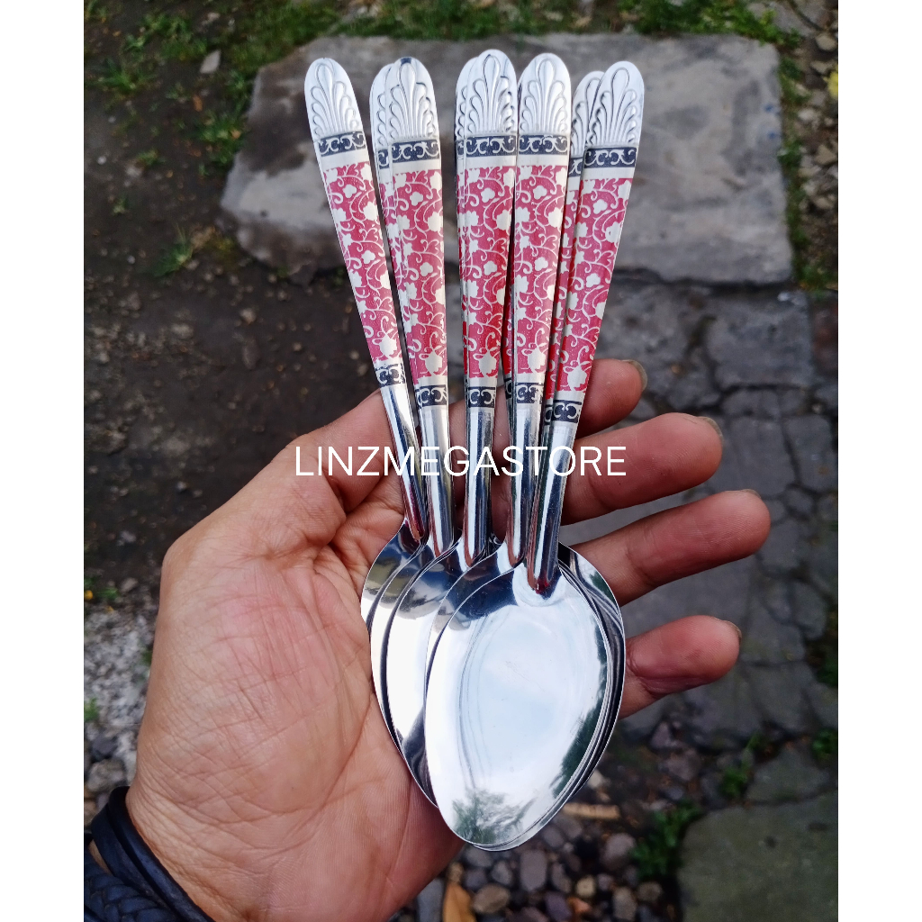 17 Gram Thick Stainless Steel Batik Tablespoon / Batik Spoon | Shopee ...