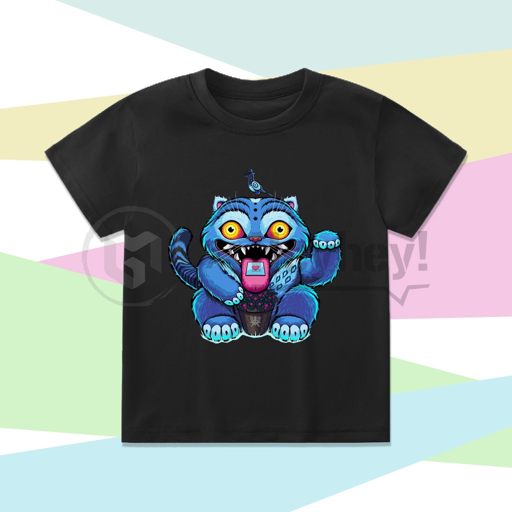CHILDREN'S T-SHIRT DERPY TIGER AND BIRD HUNTRIX KPOP DEMON HUNTERS ...