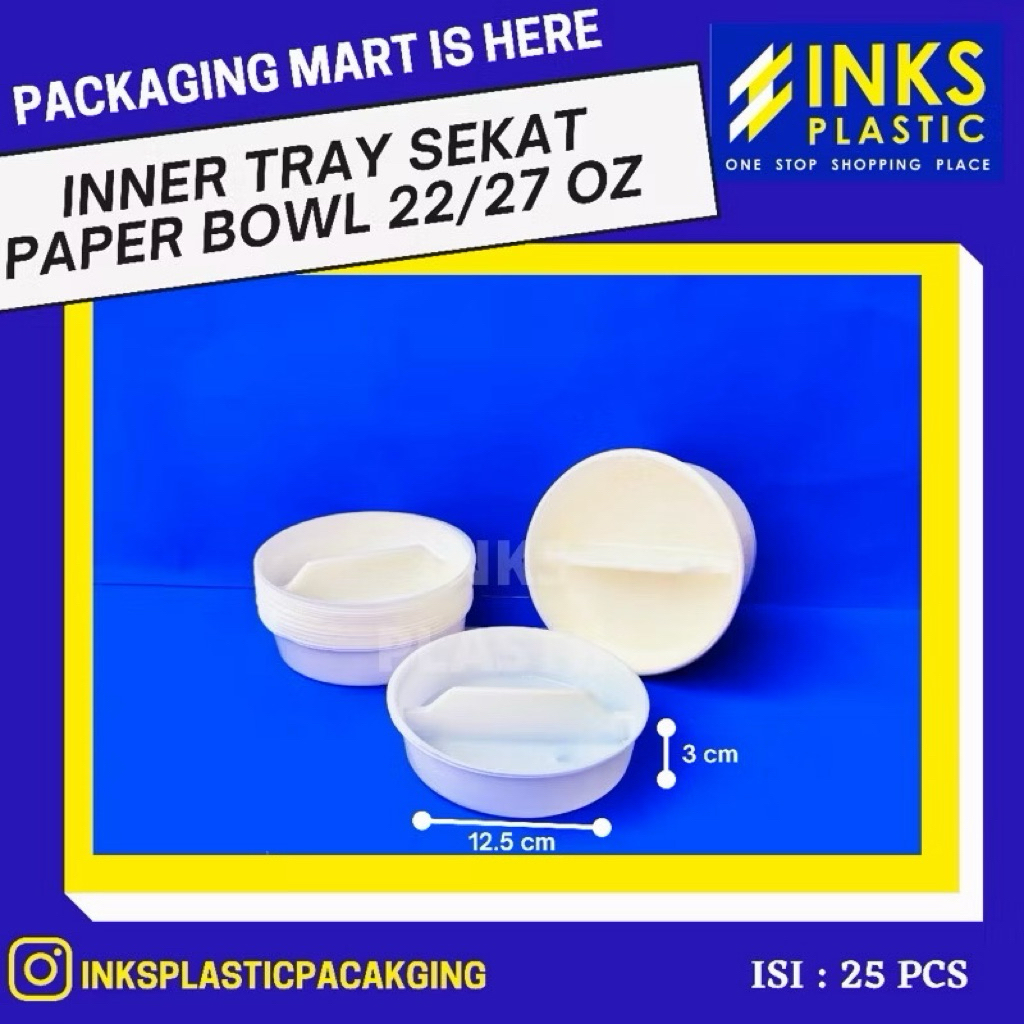 INNER TRAY PAPER BOWL SEASON 2 (22 OZ 650 ML 27 OZ 800 ML) | Shopee Malaysia