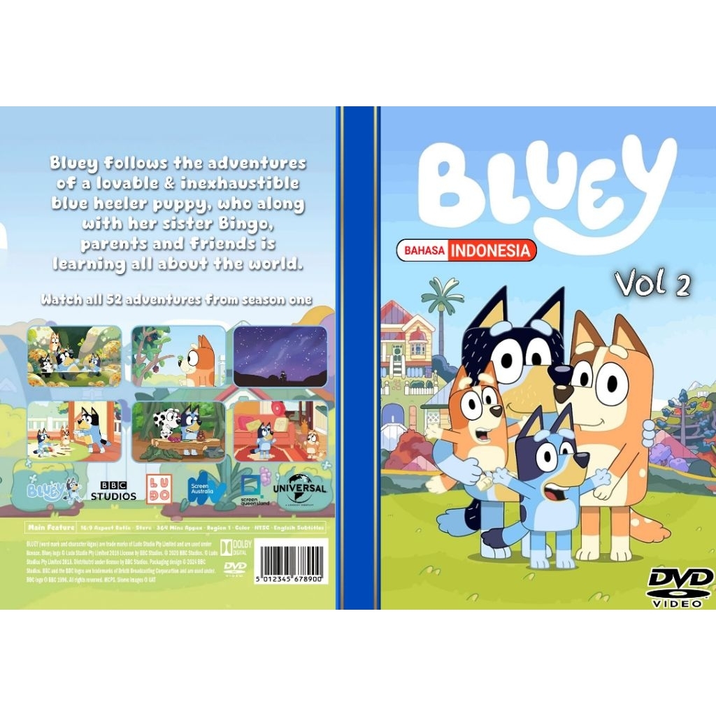 DVD BLUEY INDONESIAN LANGUAGE VOL 2 - DVD CHILDREN'S ENTERTAINMENT ...