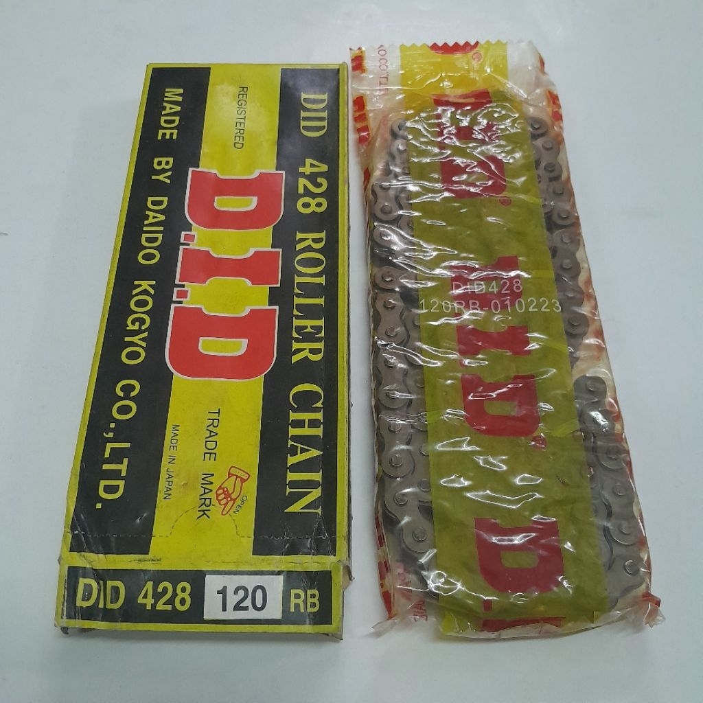Roller Chain DID 428-120 RB Wheel Chain Made In JAPAN ORIGINAL | Shopee ...