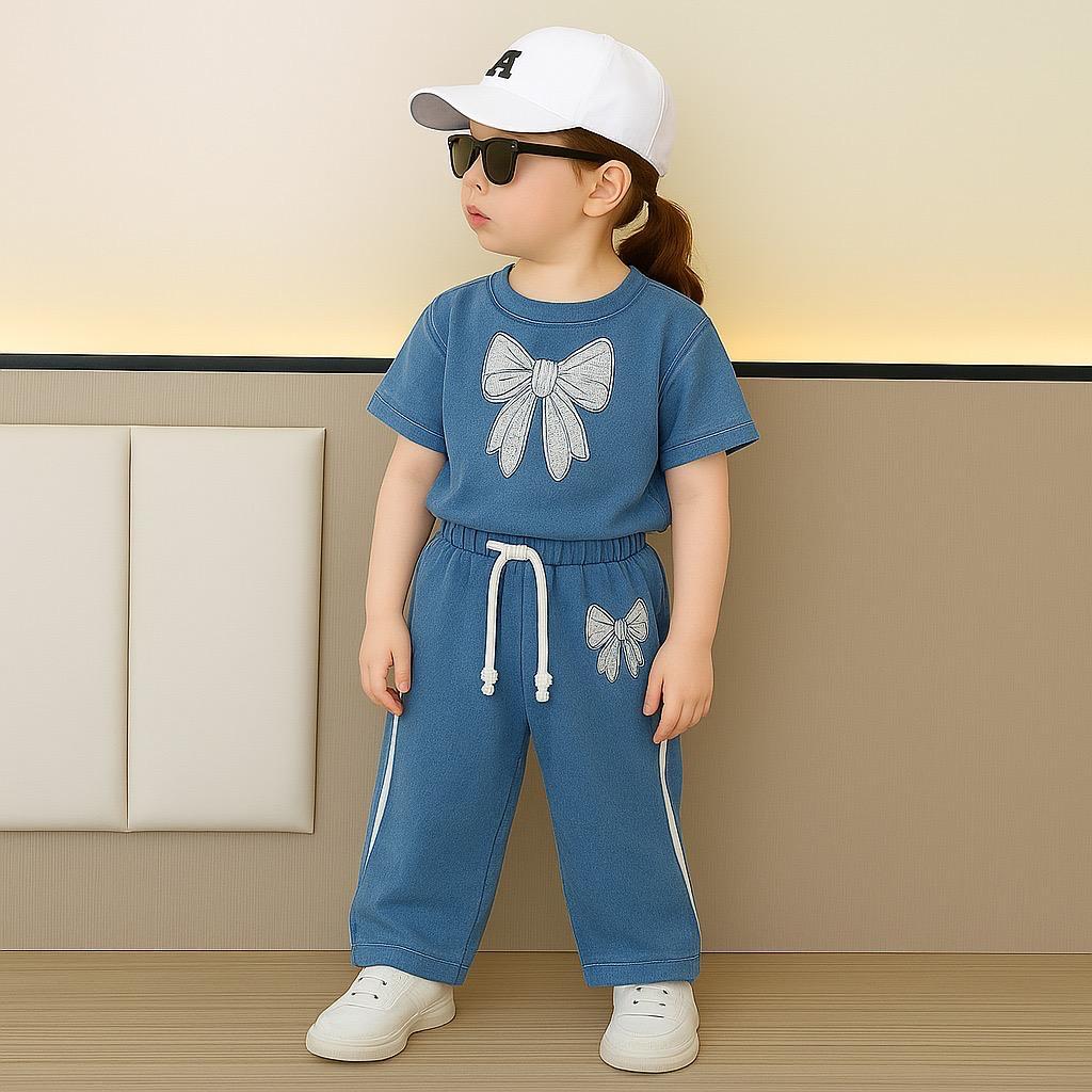 LATEST VIRAL GIRLS' SUITS WITH RIBBONS 1-10 YEARS GIRLS' SUITS | Shopee ...