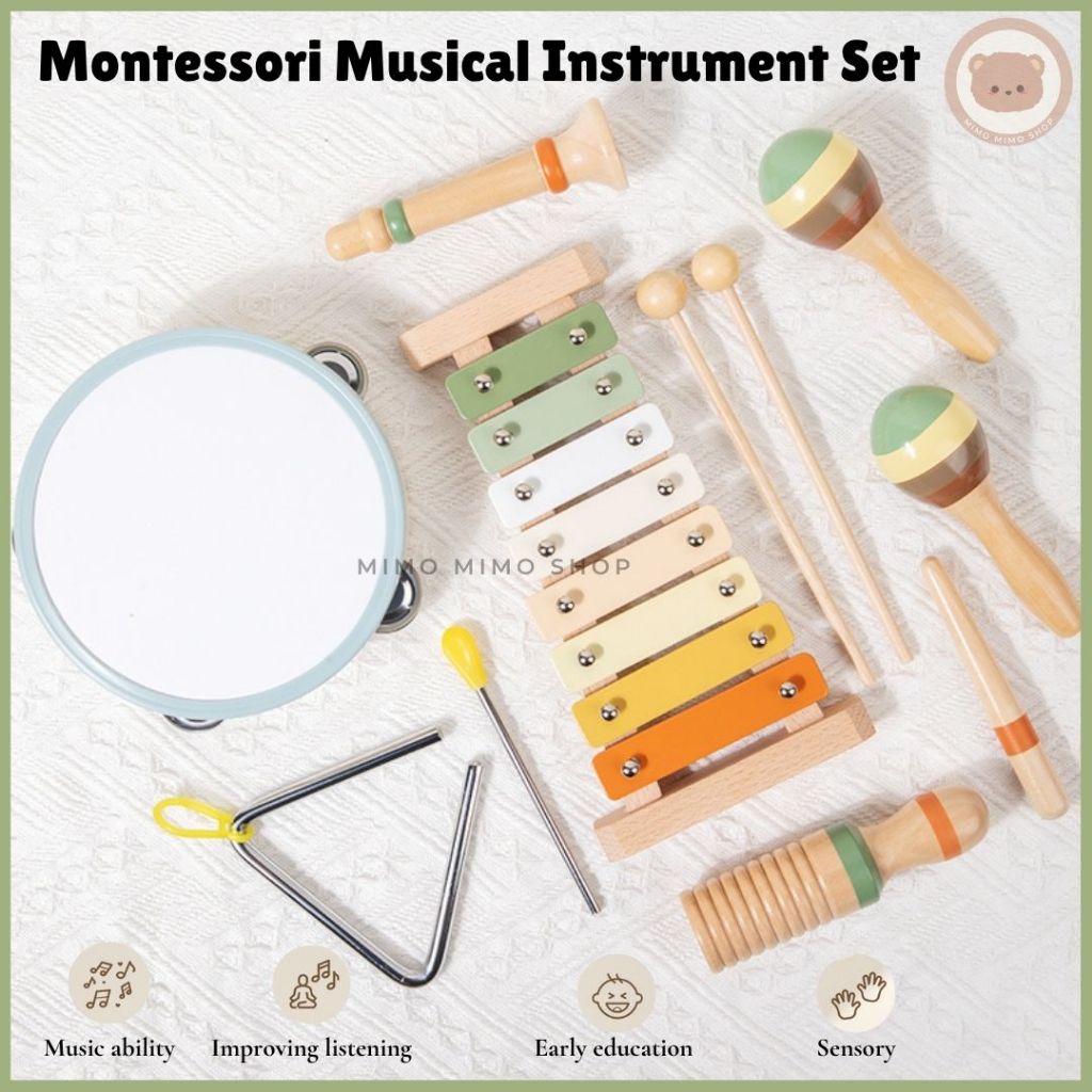 Children's Percussion Wooden Musical Instrument Montessori Musical ...