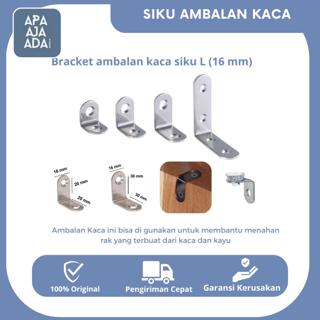 SIKU L Shelf Elbow / Shelf Elbow Bracket / Glass Support (wall shelf ...
