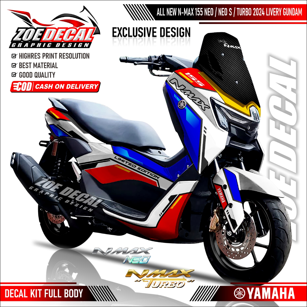 Latest Full Body Sticker Decal Yamaha All New NMAX TURBO / NEO / NEO S ...