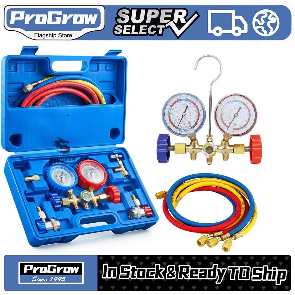 AC & Refrigerator Freon Filling Equipment - Double SMC Manifold Set ...