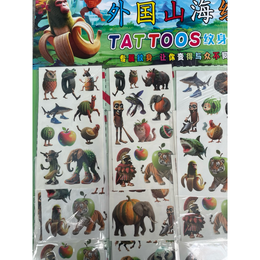 LABUBU SANRIO anomali tattoo Sticker children temporary tattoo Sticker ...