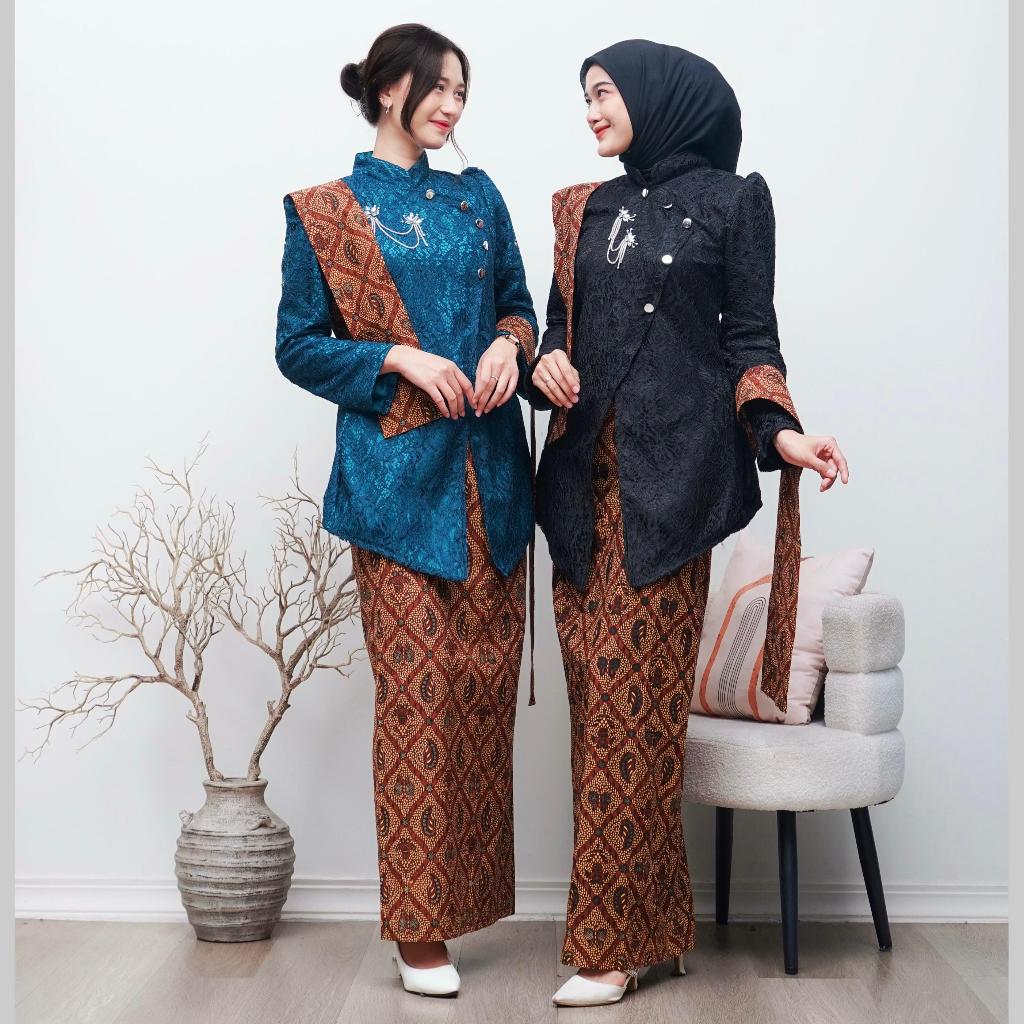 KATUN Larasati Kebaya Janggan Javanese Traditional Women's Top Set ...