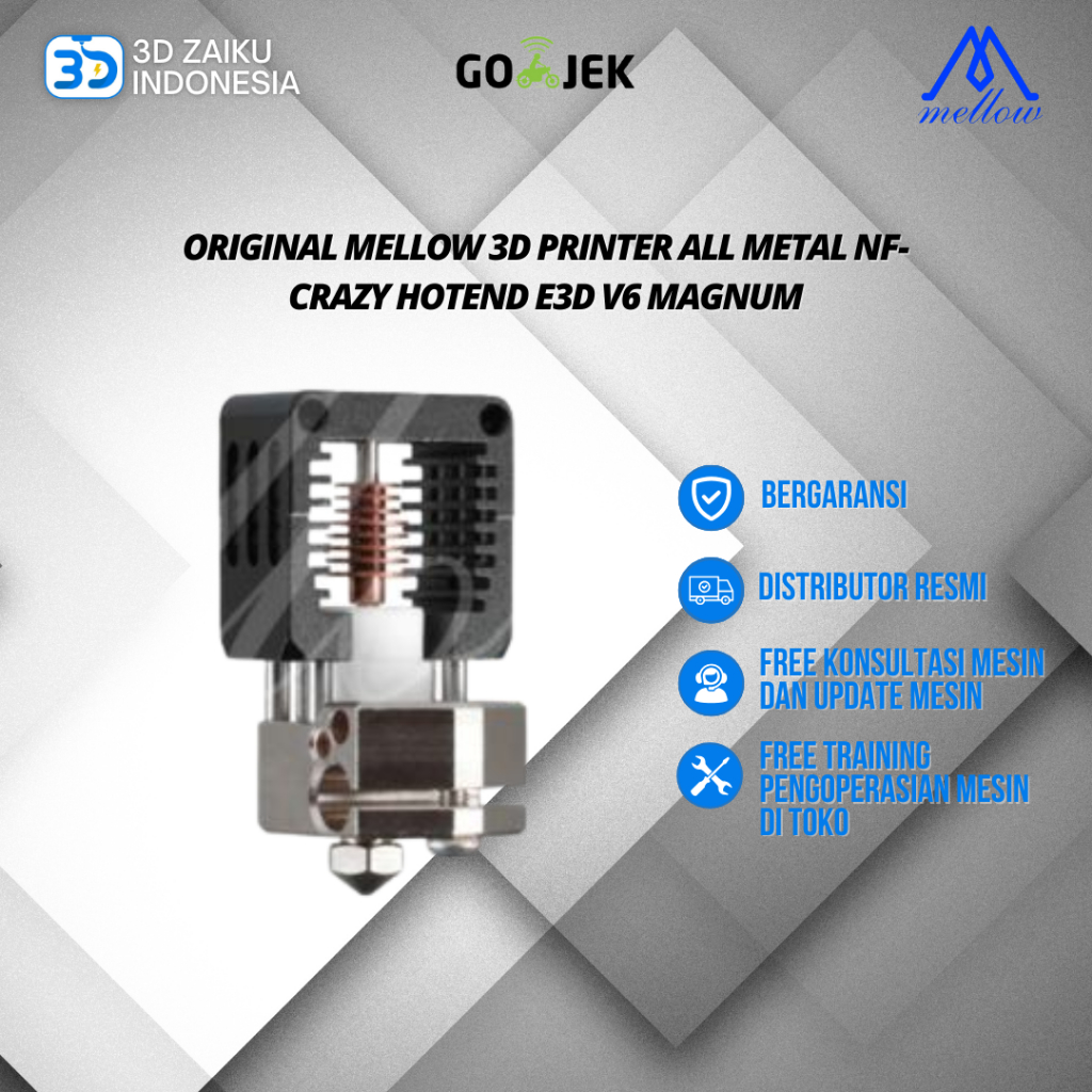 Original Mellow 3D Printer All Metal NF-Crazy Hotend E3D V6 MAGNUM ...