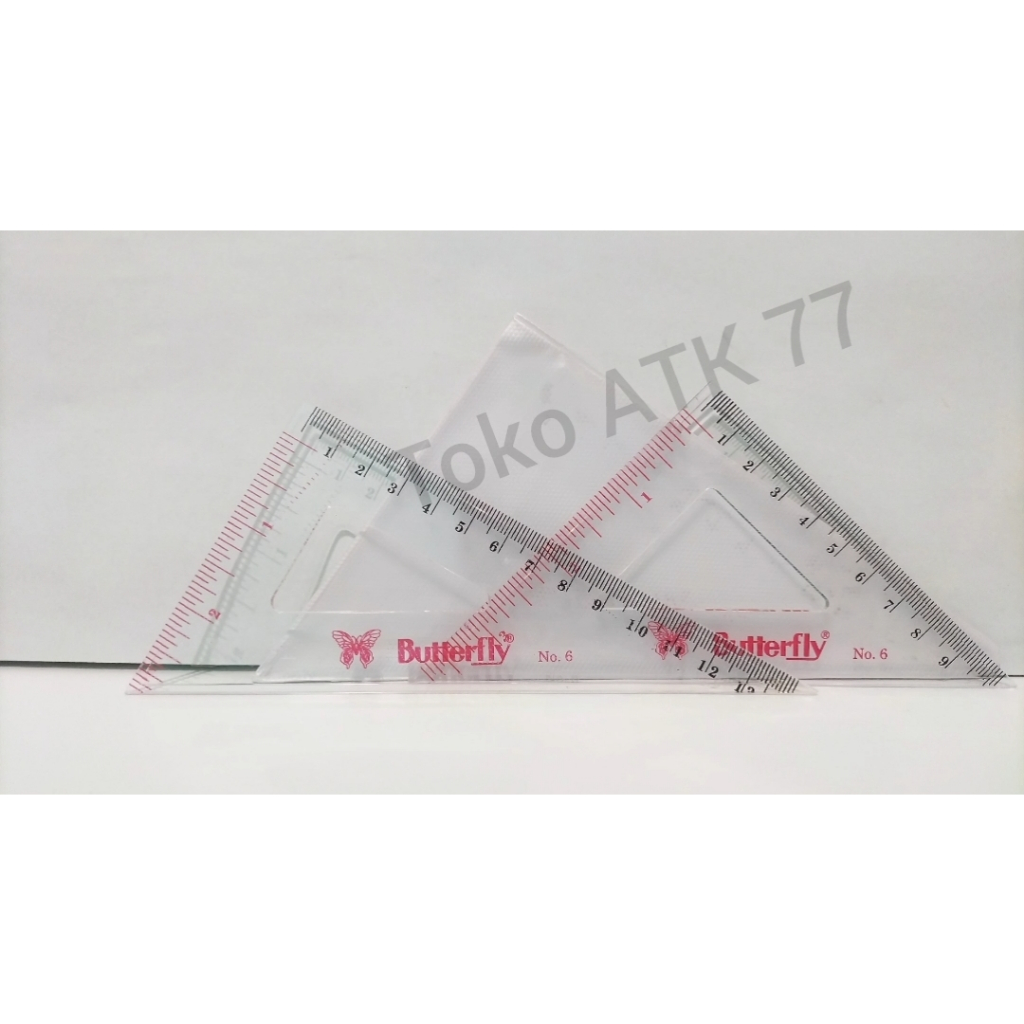 SIKU Triangular Butterfly Ruler No. 6 with Flat Angled Feet | Shopee ...