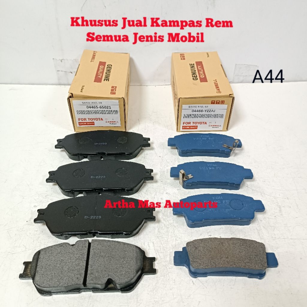 BRAKE CAMP SET ALPHARD OLD ANH10 GEN1 COMPLETE FRONT REAR ALPHARD OLD ...