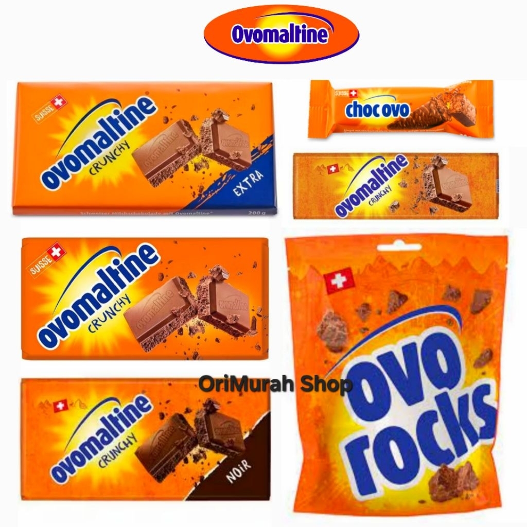 Ovomaltine Crunchy Noir Extra Chocolate Choc Ovo Rocks Swiss Imported ...