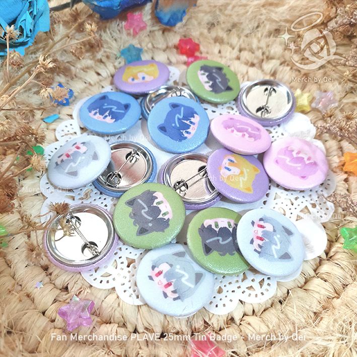 [SET/BUNDLE] 25mm Button Pin PLAVE Fan Merchandise Bamby Eunho Yejun ...