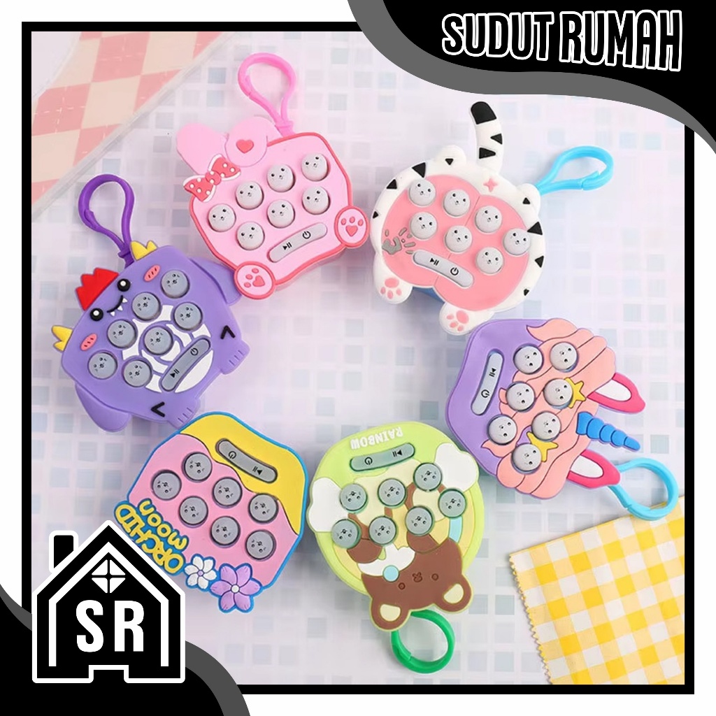 GANTUNGAN SR Game Pop It Electric Mini Electric Pop Push Toys / Mini ...