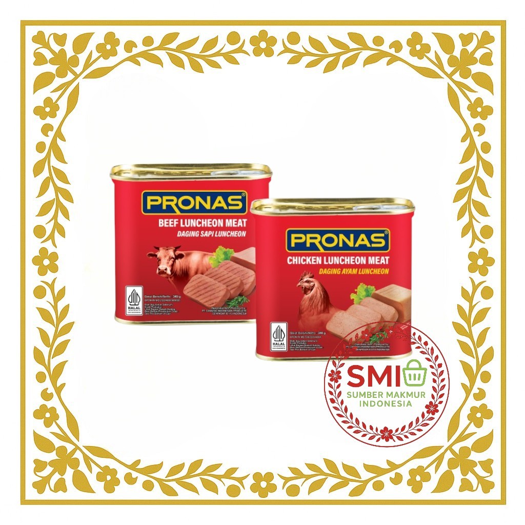Pronas Luncheon Chicken Beef/ 340 grams 340g (Halal) - Retail | Shopee ...