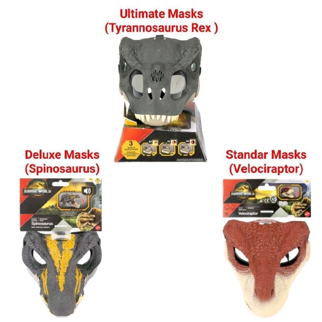 Jurassic World Dinasour Masks, Ultimate Masks (Tyrannosaurus Rex) or ...
