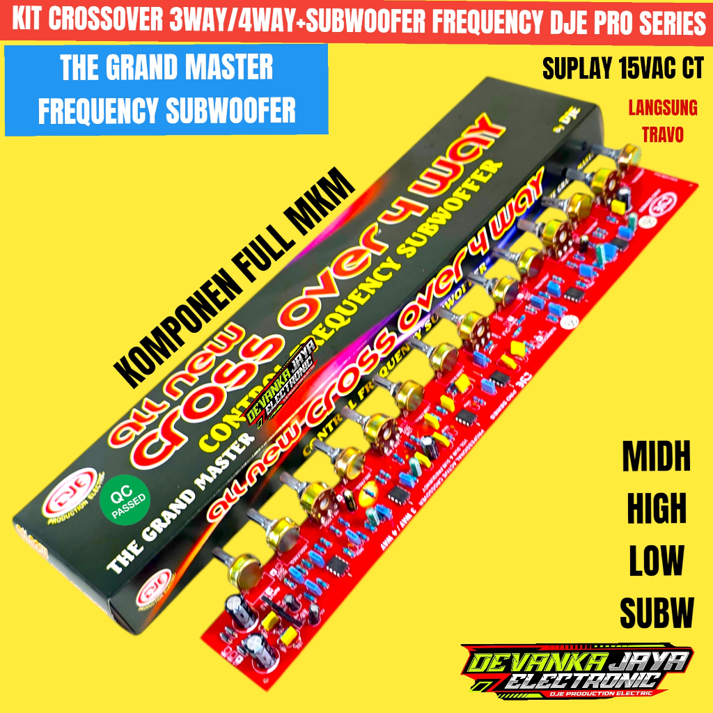 Active Crossover Kit 3 Way / 4 Way Vol. Sub and Sub Frequency DJE PRO ...