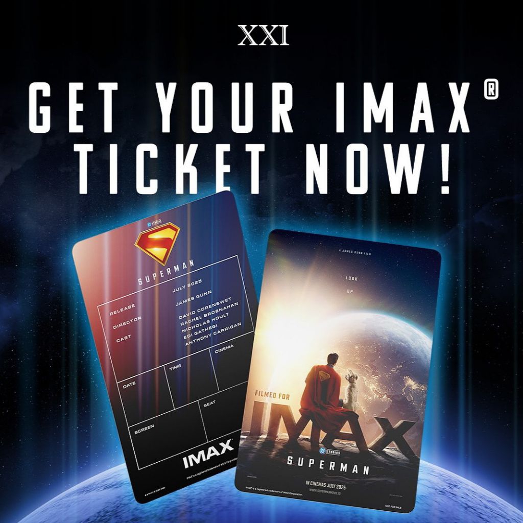 Superman IMAX Exclusive Collectible Ticket XXI Cinema 21 Indonesia DC ...