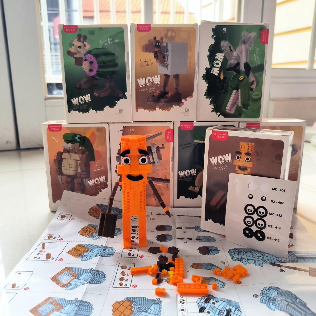 Brick Block Stacking Anomali ABrainrot Tung Sahur | Shopee Malaysia