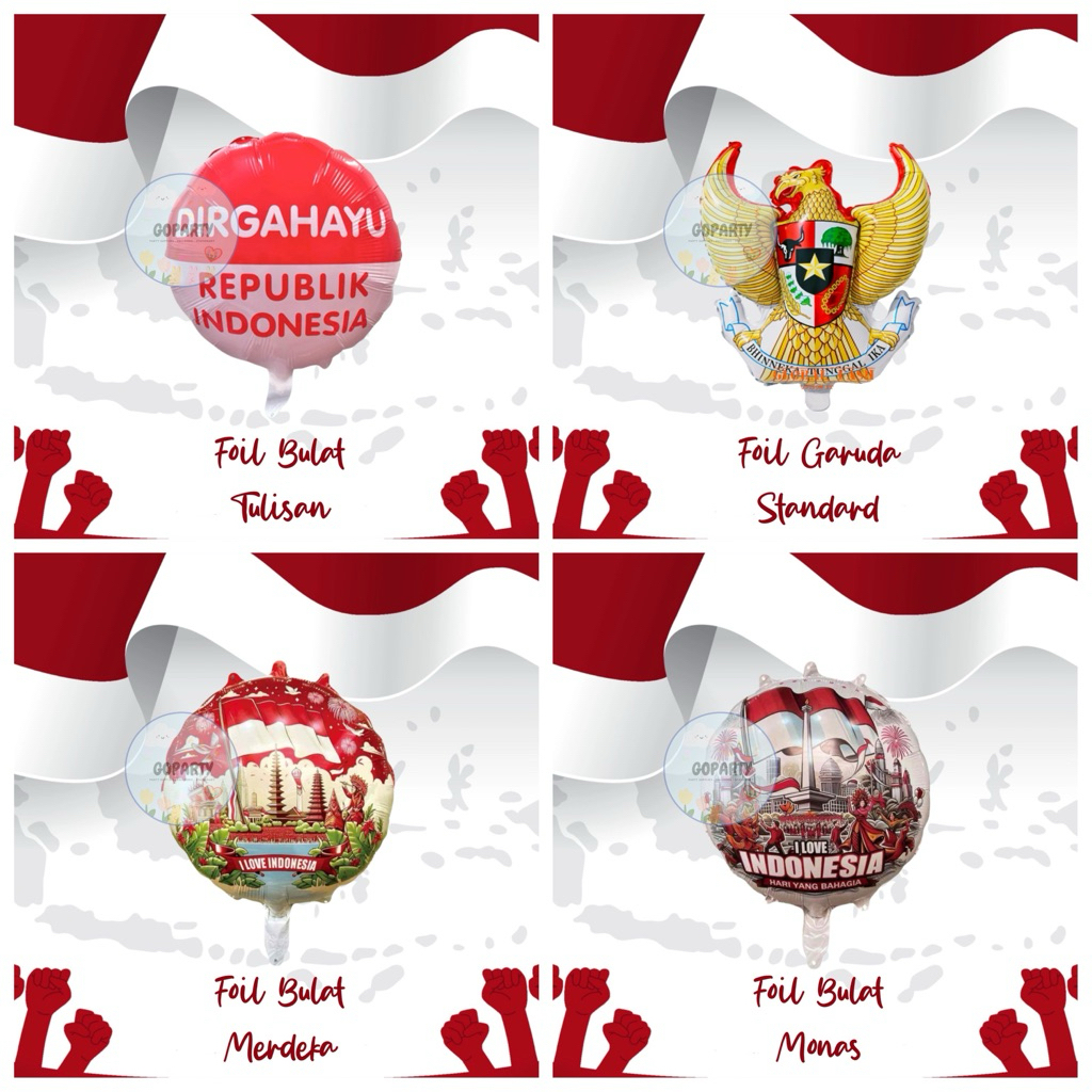 DIRGAHAYU BALLOON HUT RI FOIL ROUND INDEPENDENCE 17 AUGUST | Shopee ...