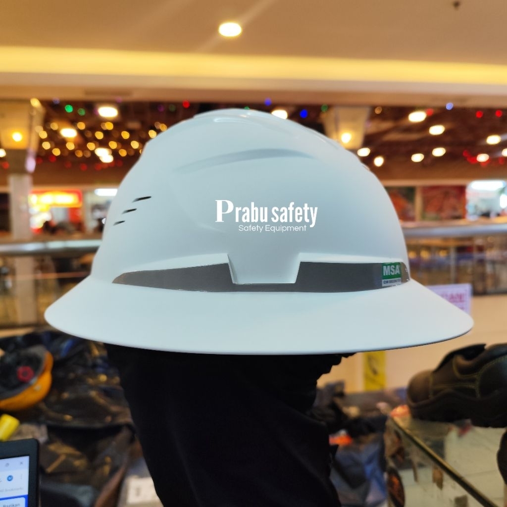 MSA PROJECT SAFETY HELMET FULL BRIM NEWEST WHITE COLOR BEST QUALITY ...