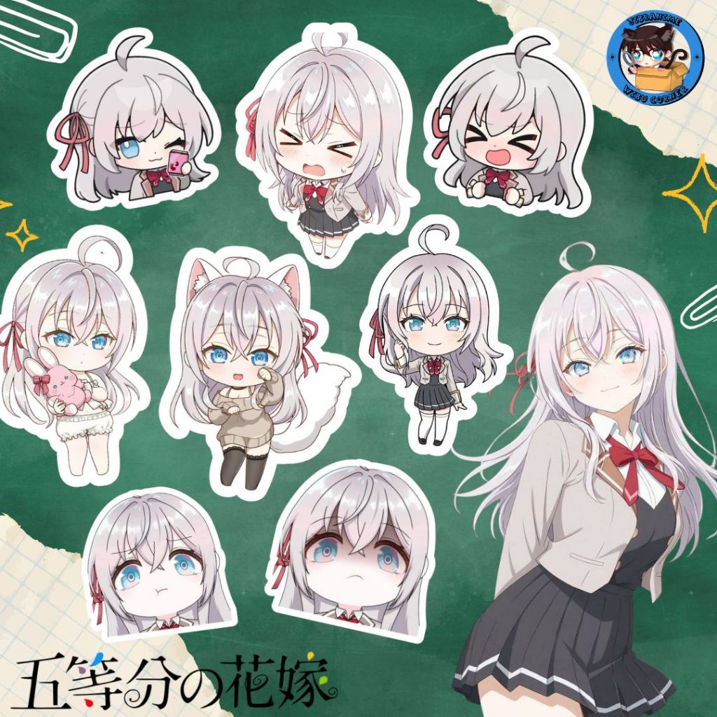 GANTUNGAN KEYCHAIN / ACRYLIC HANGER ALYA ANIME ROSHIDRE / PHONE STRAP ...