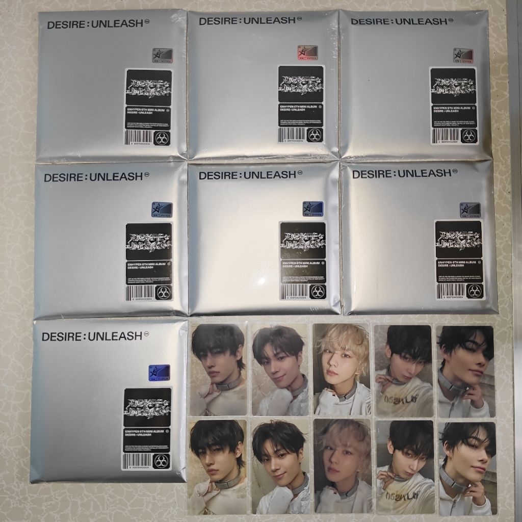 SEALED ALBUM OFFICIAL ENHYPEN 6th MINI ALBUM DESIRE UNLEASH ENGENE VER ...