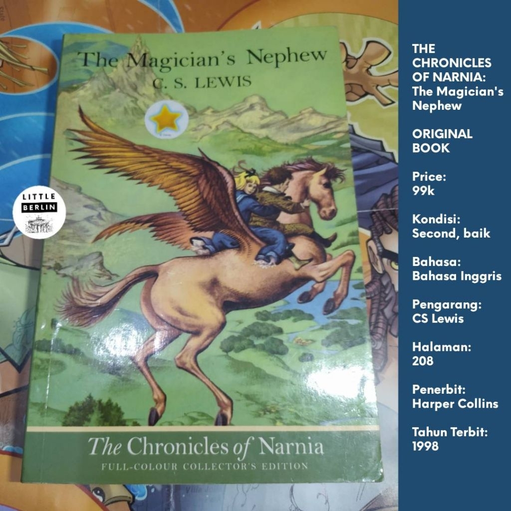 ORIGINAL Novel NARNIA The Magician's Nephew English Paperback ...