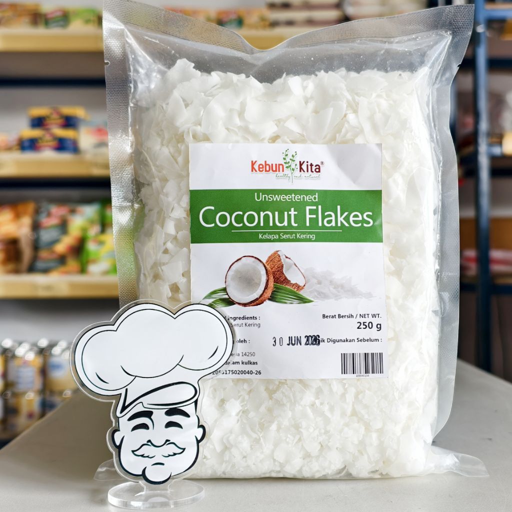 Our Garden Dried Coconut 250Gr / Dry Coconut Flake 250Gr / Dried ...