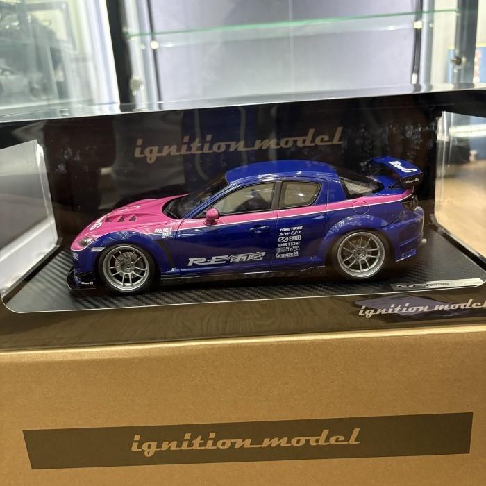 IGNIS MODEL MAZDA RX-8 (SE3P) RE AMEMIYA BLUE/PINK 1:18 SCALE (IG3181 ...