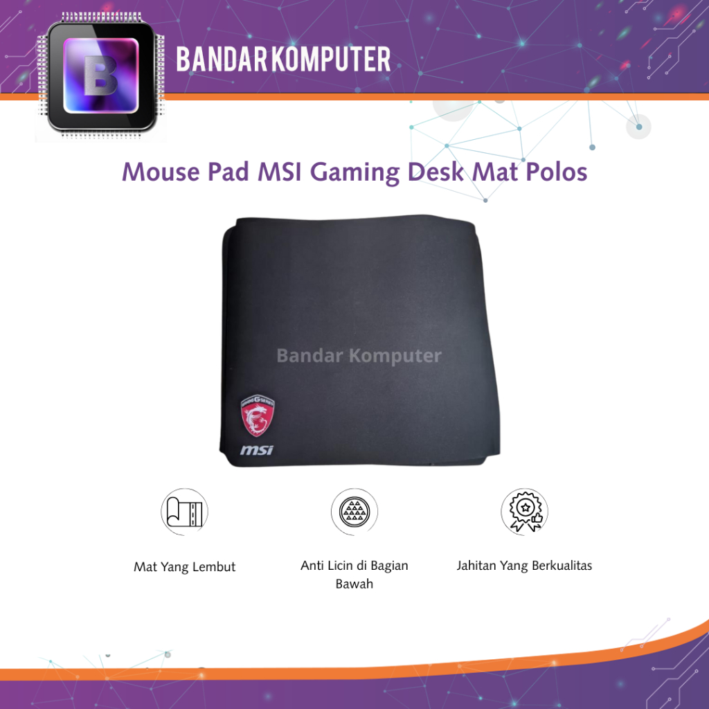 MSI Gaming Desk Mat Plain Mouse Pad | Shopee Malaysia