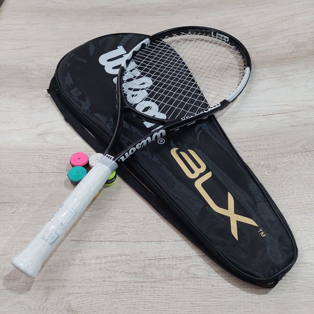 WILSON BEGINNER TENNIS RACKET READY TO USE FULL SET BAG AND GRIP ...