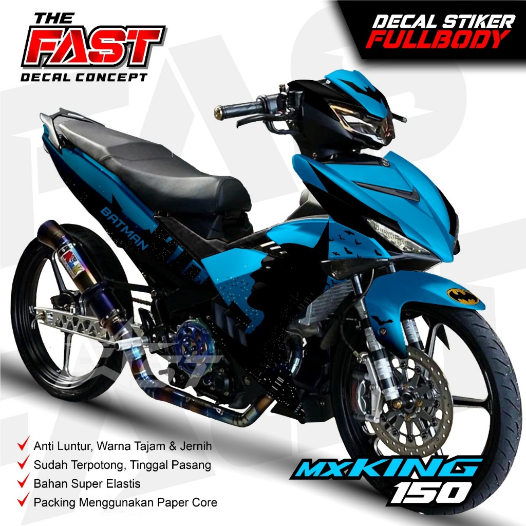 Latest Mx King New Full Body Decal Sticker Anti Fade Batman Motif ...