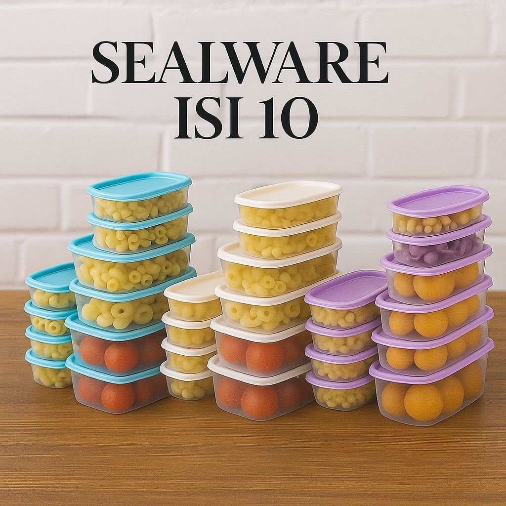 Sealware Jars 10 sets Multipurpose Colors Food Storage Containers Food ...