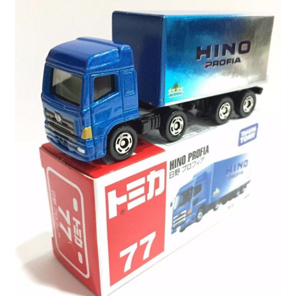 TOMICA HINO PROFIA BLUE TAKARA TOMY 77 DIECAST TRUCK CAR BOX TRUCK HINO ...