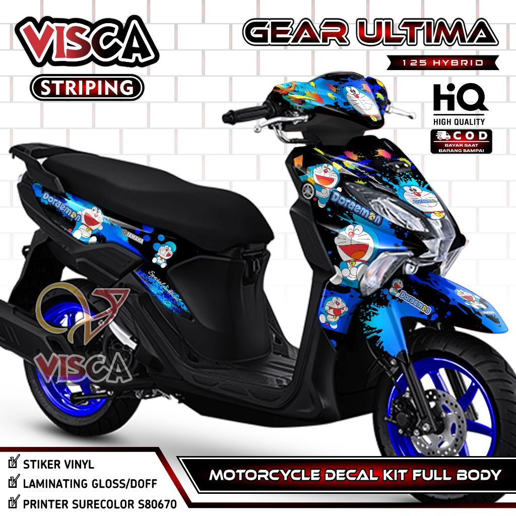 Mio Gear 125 Ultima Hybrid Full Body Decal - Gear 125 2025 Full Body ...