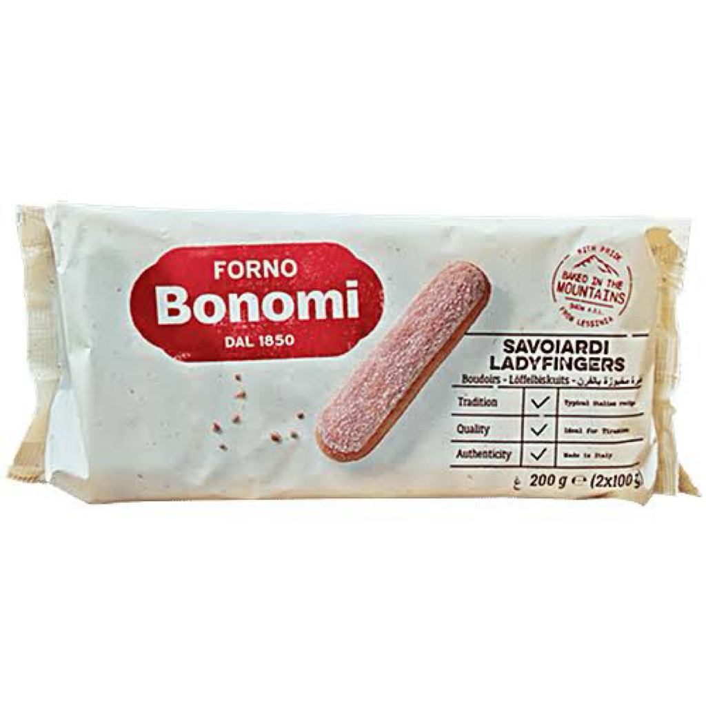 Forno Bonomi Lady Finger Tiramisu Biscuits 200g (15 pieces) - CARTON ...