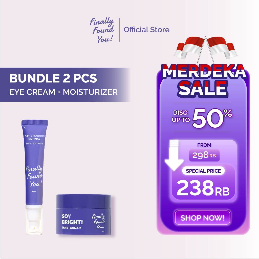 Finally Found You! FFY BUNDLE 2PCS: Soy Bright! Moisturizer 30gr ...