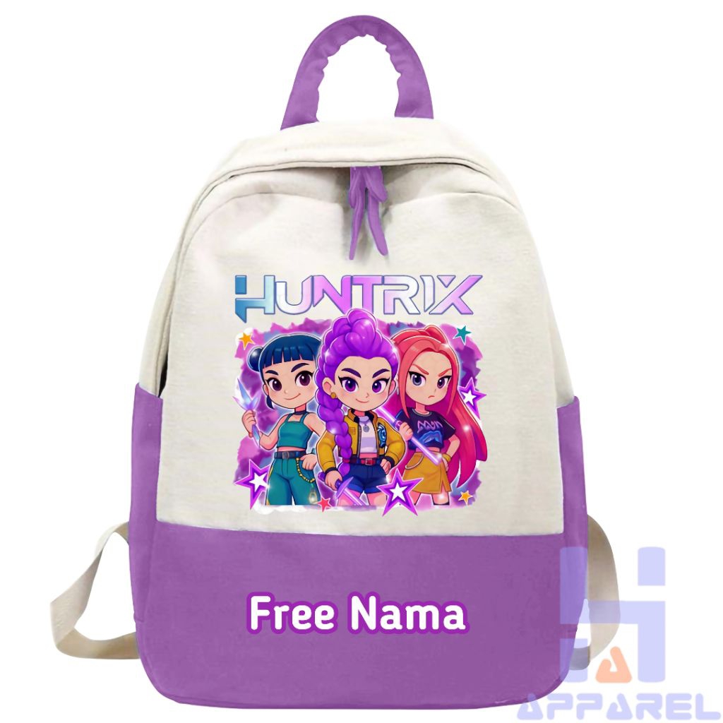 HUNTRIX KPOP DEMON HUNTERS CHARACTER CHILDREN'S BACKPACK FREE NAME ...