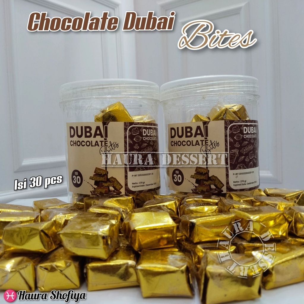 Chocolate Dubai Bites (Contains 30 pcs) Jar Packaging Chocolate ...
