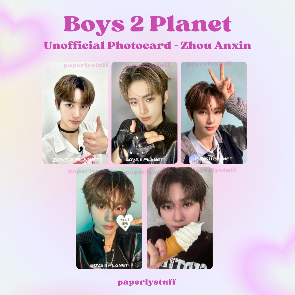 Boys II Planet Unofficial Photocard - Zhou Anxin Boys 2 Planets ...