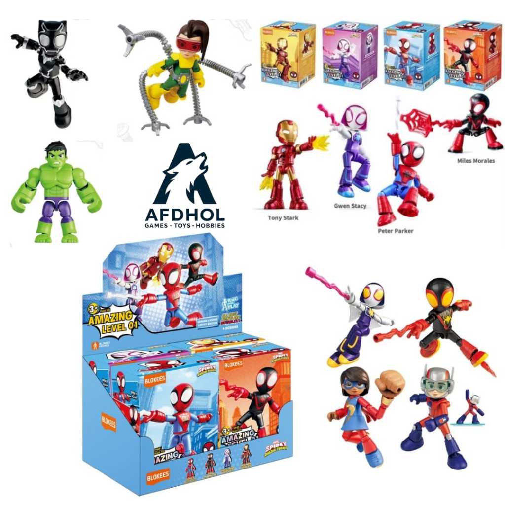BLOCKEES MARVEL SPIDEY AMAZING LEVEL 03 02 01 PRECOOL TOY ACTION ...