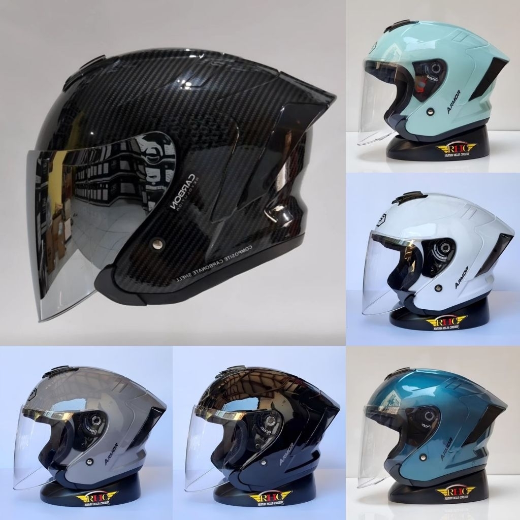 Latest JS armor Carbon half face sni Helmet JS Carbon viral | Shopee ...